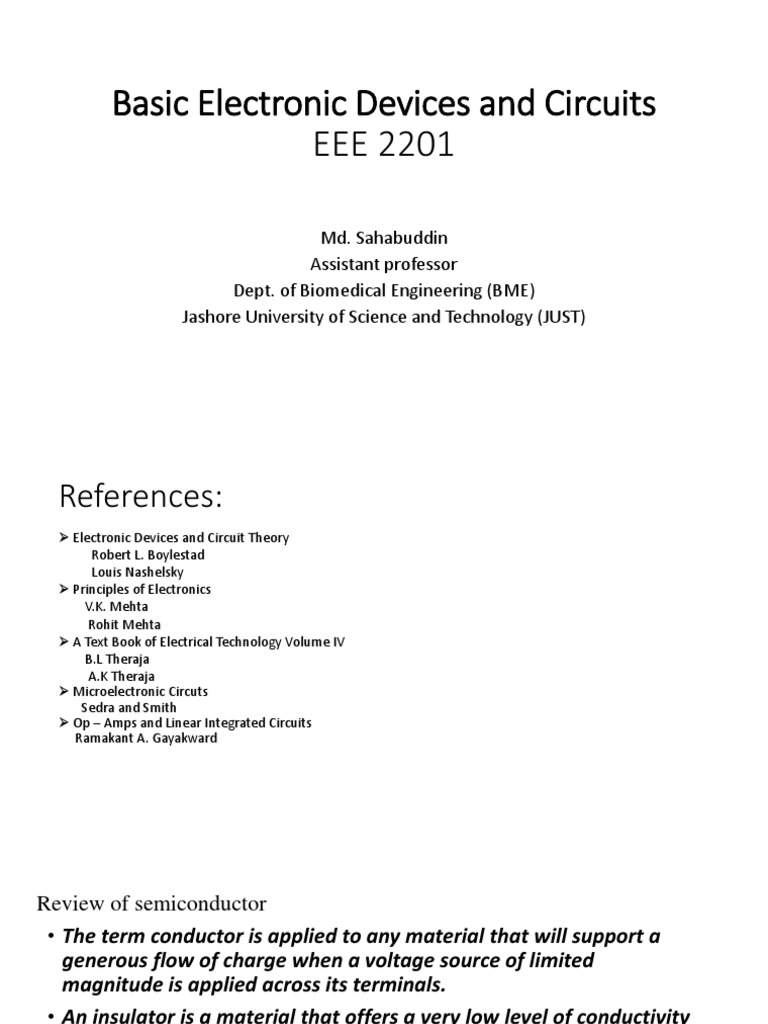 Lecture 01 | PDF | Semiconductors | Doping (Semiconductor)