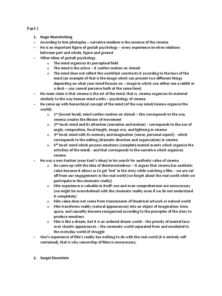 Examination of Film Theory! | PDF | Mind