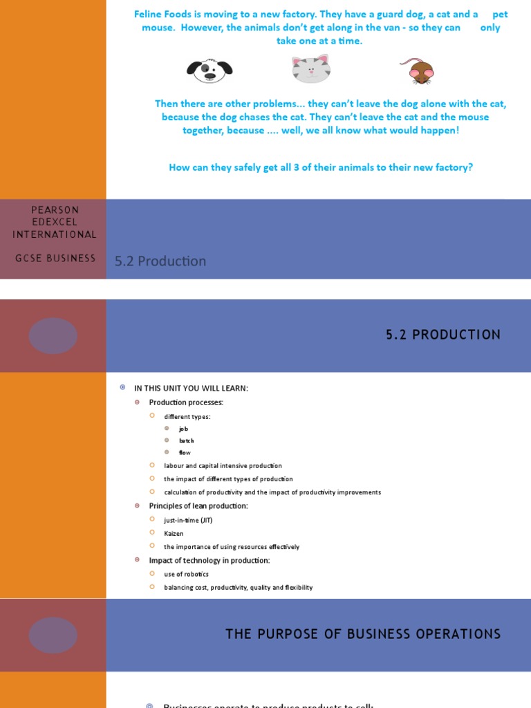 5.2 Production | PDF | Lean Manufacturing | Mass Production
