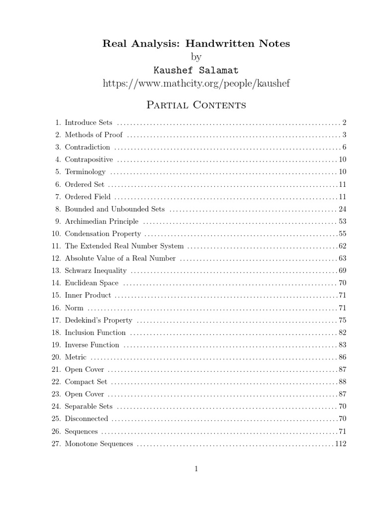 Real Analysis Handwritten Notes PDF | PDF | Complex Analysis | Geometry