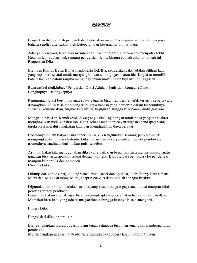 Pantun | PDF | Seni & Disiplin Bahasa | Kajian Bahasa Asing