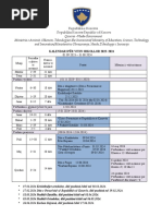 Kalendari Shkollor 2021 2022 Final 23082021 | PDF