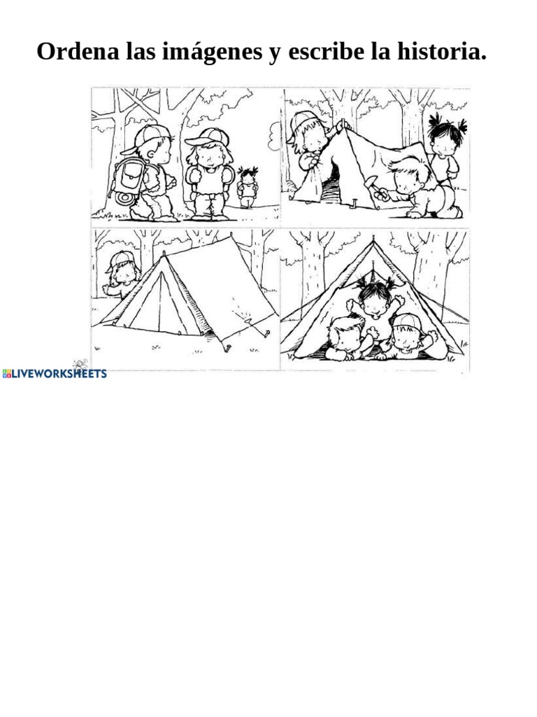 Ordena Las Imágenes y Escribe La Historia | PDF