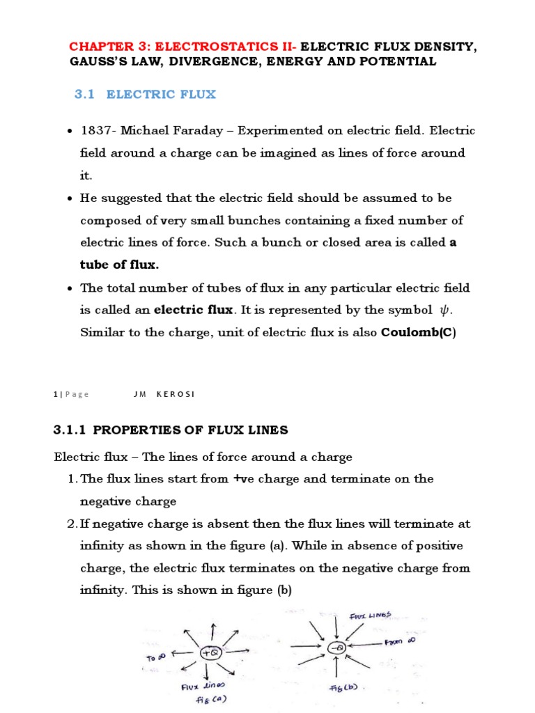 CHAP IIIa | PDF | Flux | Electric Field
