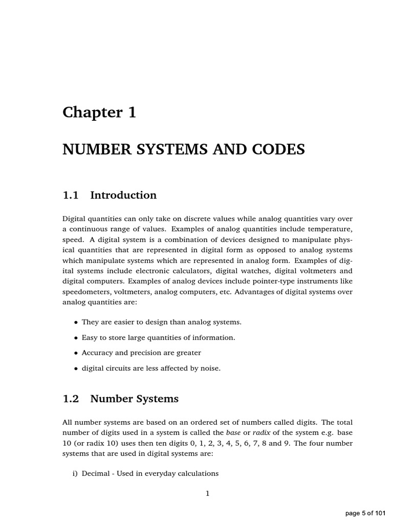 Chapter 1 Min Pdf Binary Coded Decimal Decimal