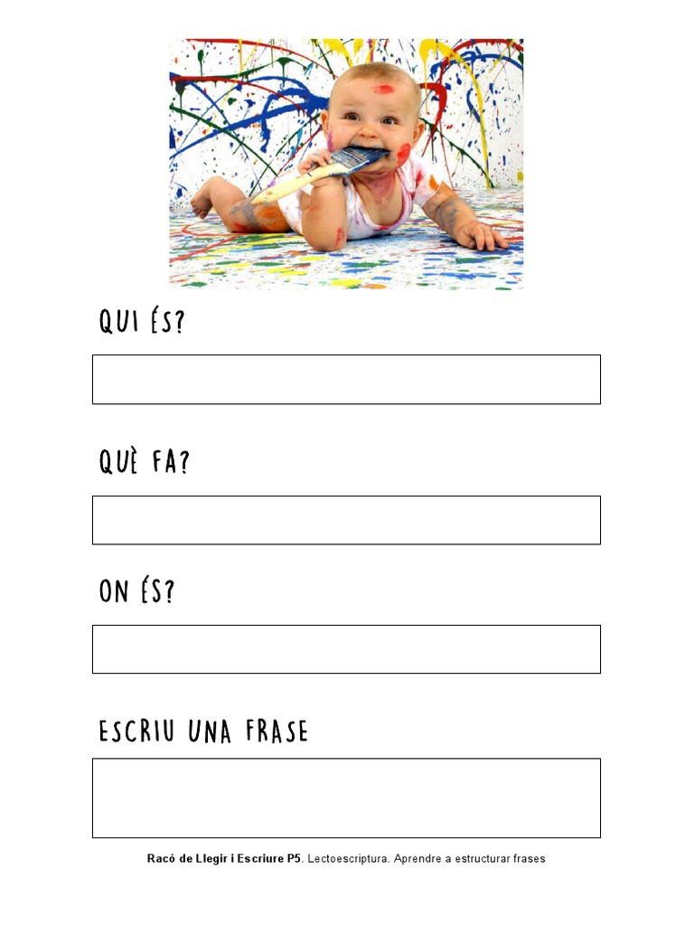 Racó Escriptura Frases - Cat | PDF