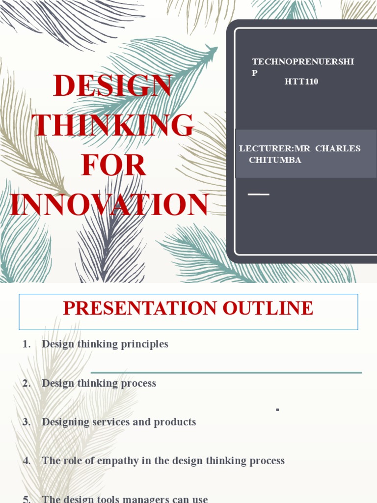 Technoprenuership - Design Thinking For Innovation - Hit 110 B | PDF ...