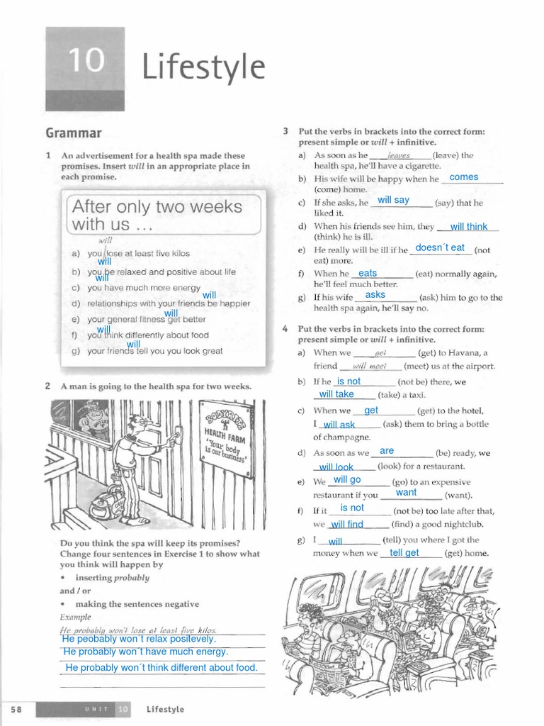 New Inside Out Pre-Intermediate - WB Units 10,11 and 12 | PDF
