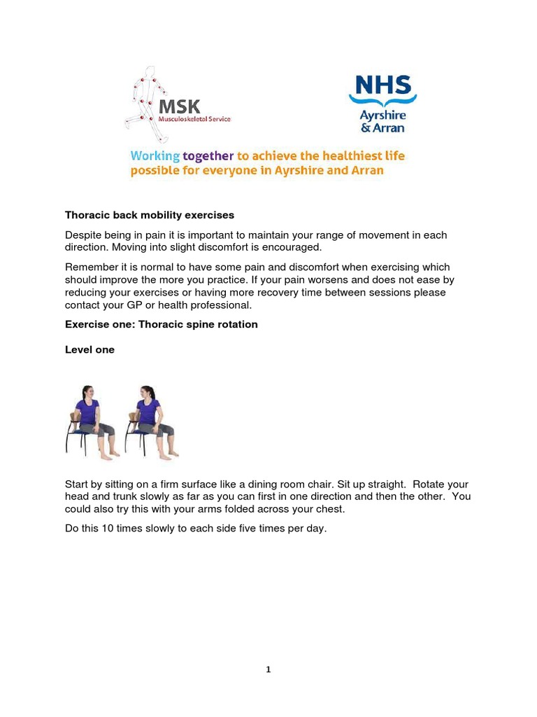 thoracic-back-mobility-exercises | PDF | Anatomical Terms Of Motion ...