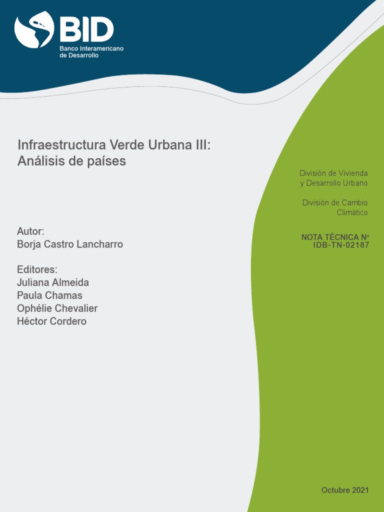 Infraestructura Verde Urbana III Analisis de Paises | PDF | Infraestructura | Panamá