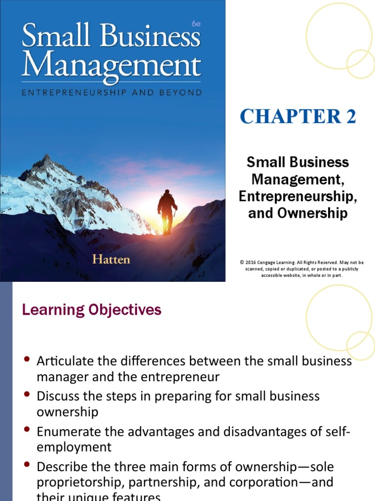 Hatten - PPT - Ch02 - Small Business Management, Entrepreneurship, and Ownership | PDF ...