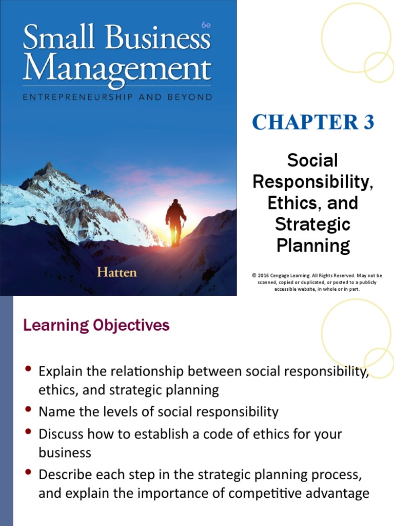 Hatten - PPT - Ch03 - Social Responsibility, Ethics, and Strategic Planning | PDF | Corporate ...