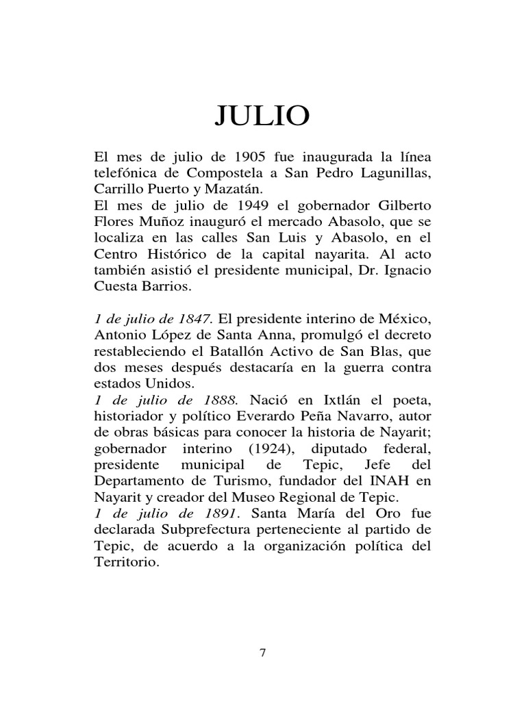 Julio | PDF
