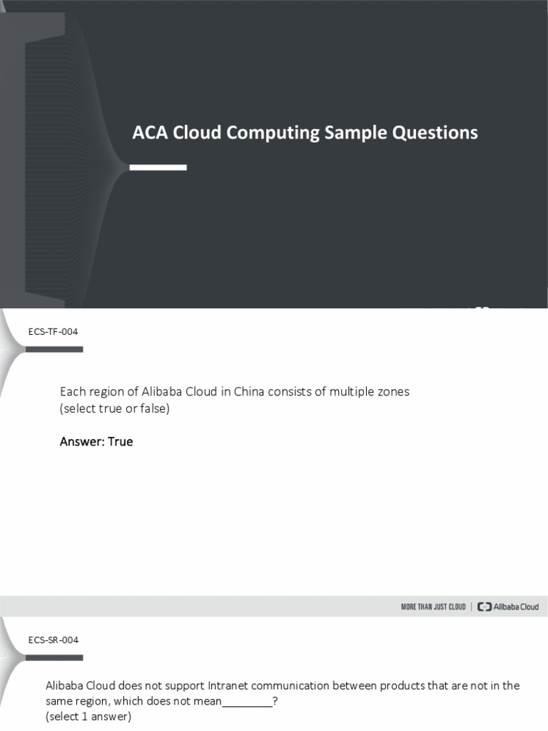 ACA Cloud Computing | PDF
