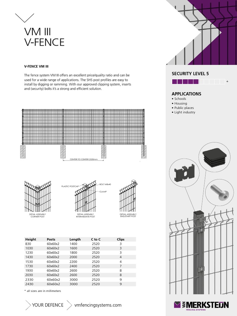 VM III V Fence en A4 2 | PDF