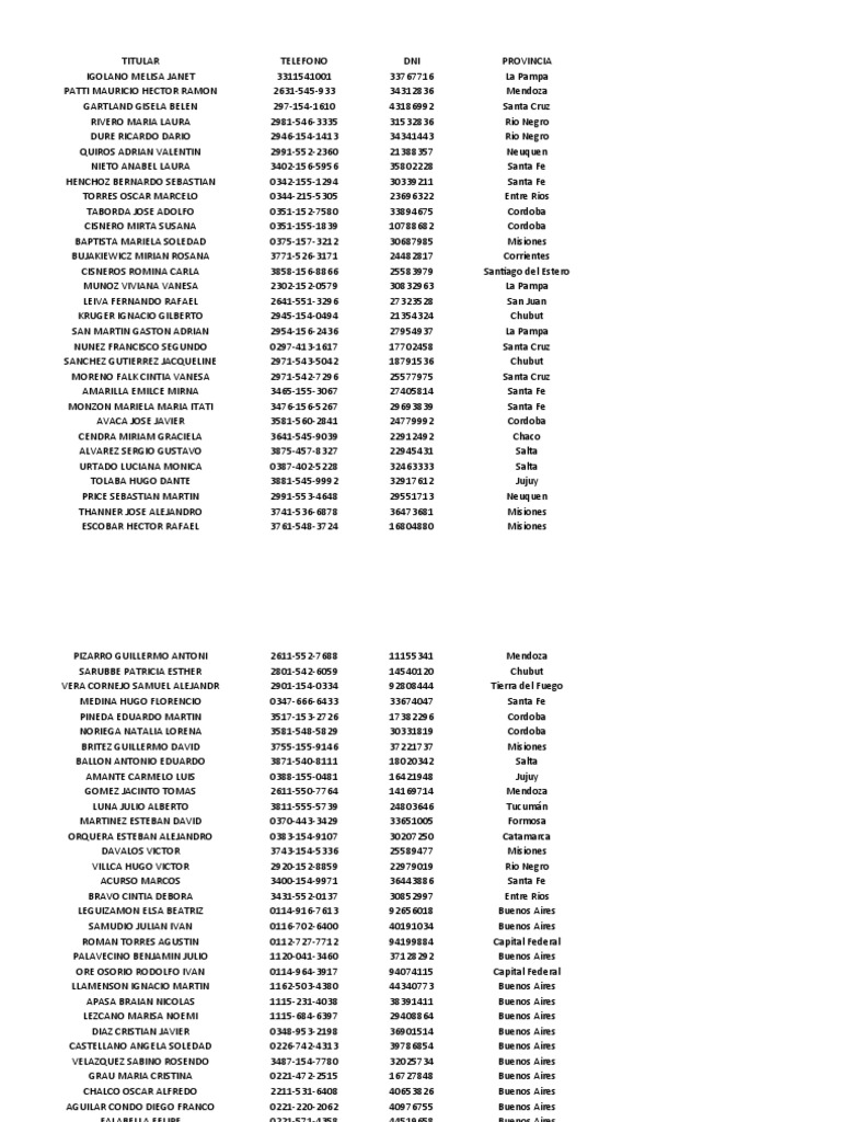 Datos de Cartera Volkswagen | PDF
