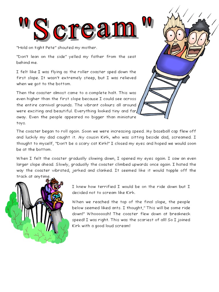 Scream Reading Comprehension Exercises - 3940 | PDF