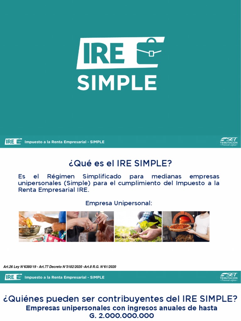Presentación IRE SIMPLE | PDF