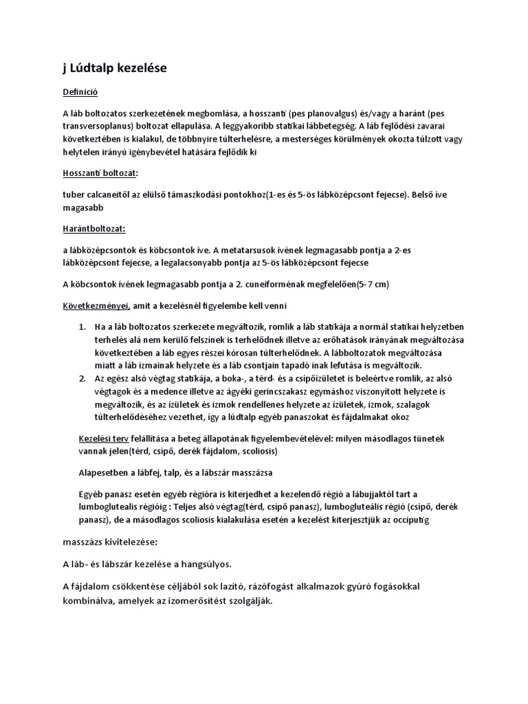 Gyógymasszázs Gyak | PDF