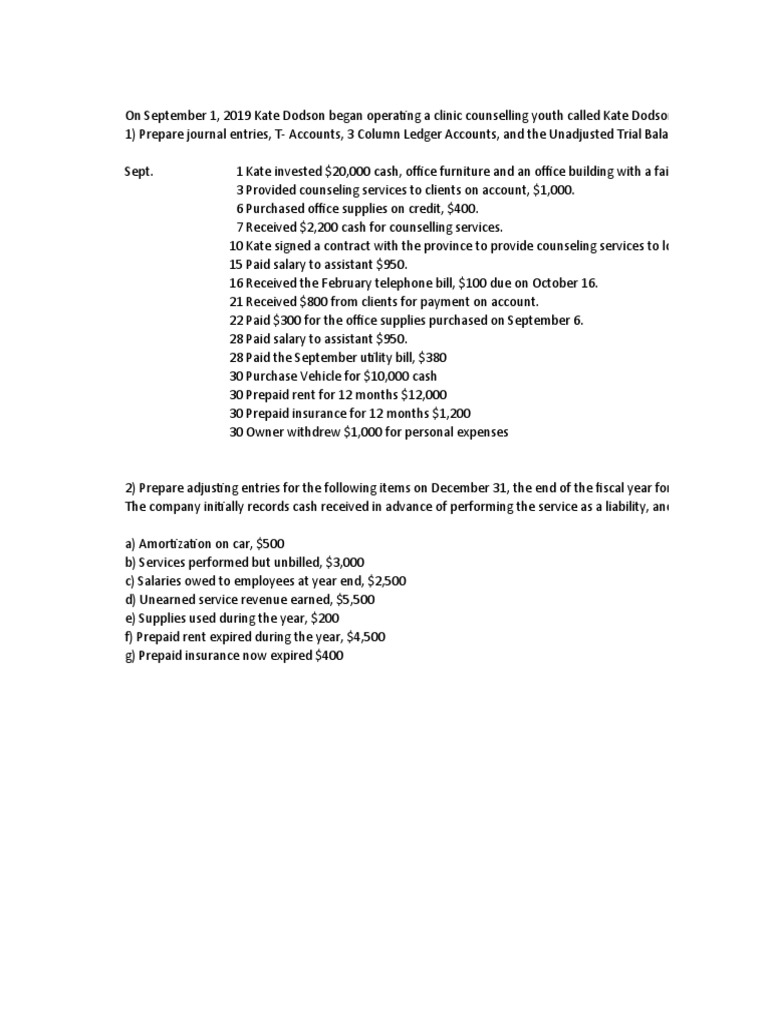 Week 9 Assignment ACCOUNTS | PDF