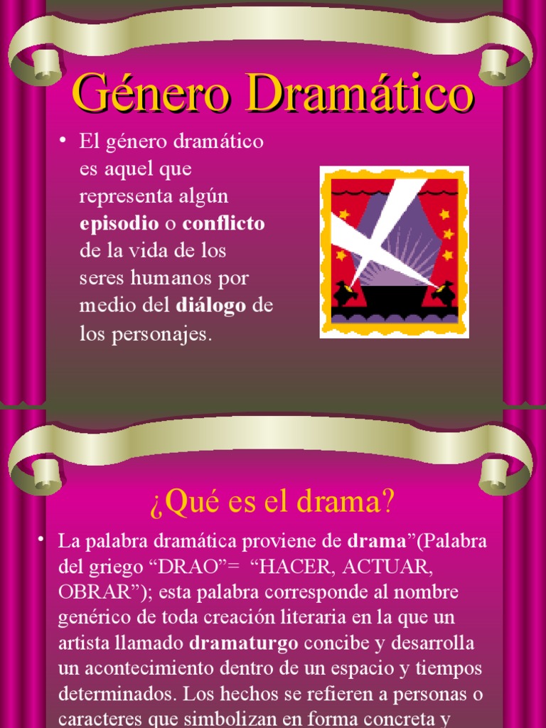 Genero Dramatico 4to | PDF | Teatro