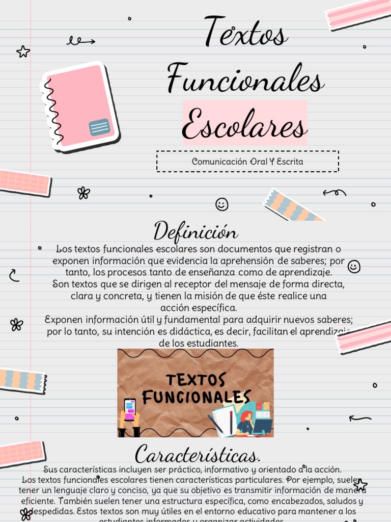 Textos Funcionales Escolares. | PDF | Aprendizaje | Comunicación