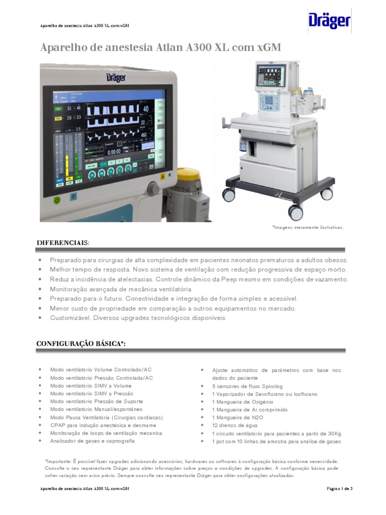 Ficha Técnica Atlan A300 XL Com XGM | PDF