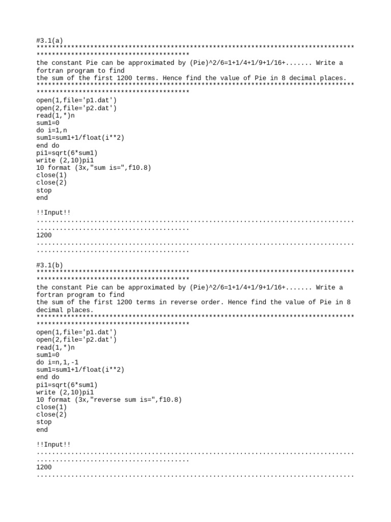 Fortran | PDF | Computational Science | Numerical Analysis