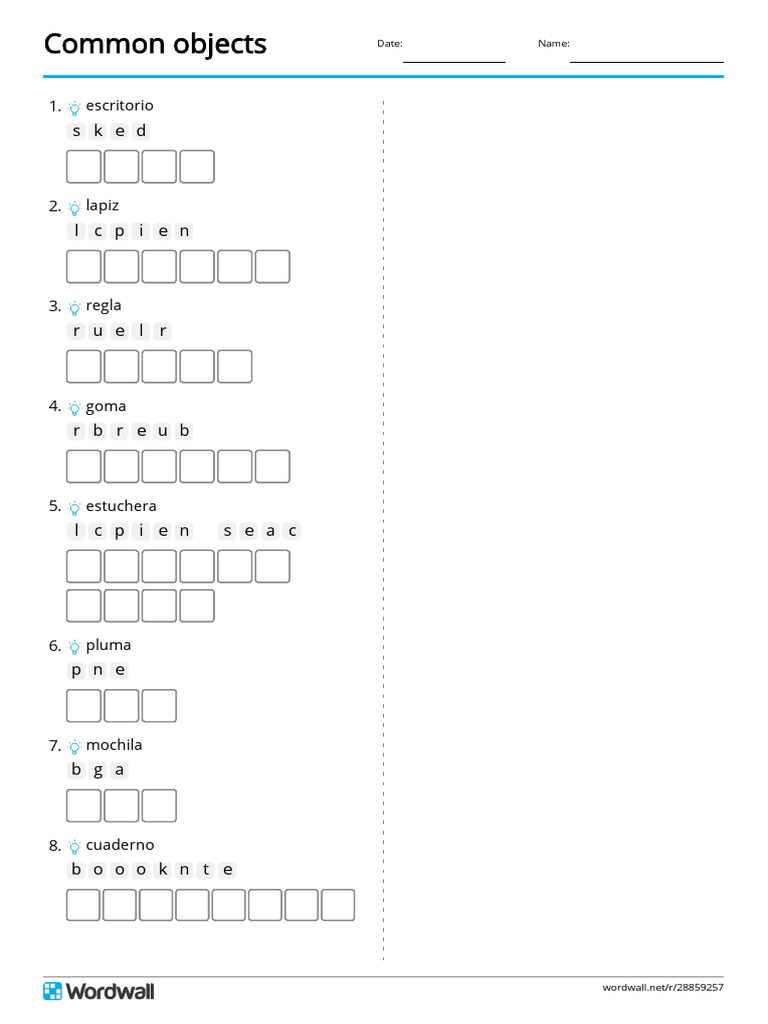 common-objects-anagram | PDF