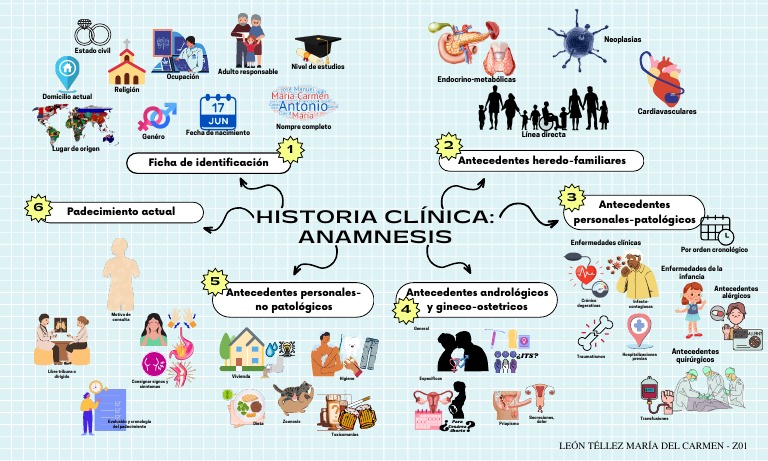 Mapa Mental Historia Clínica | PDF | Inmunología | Cuidado de la salud