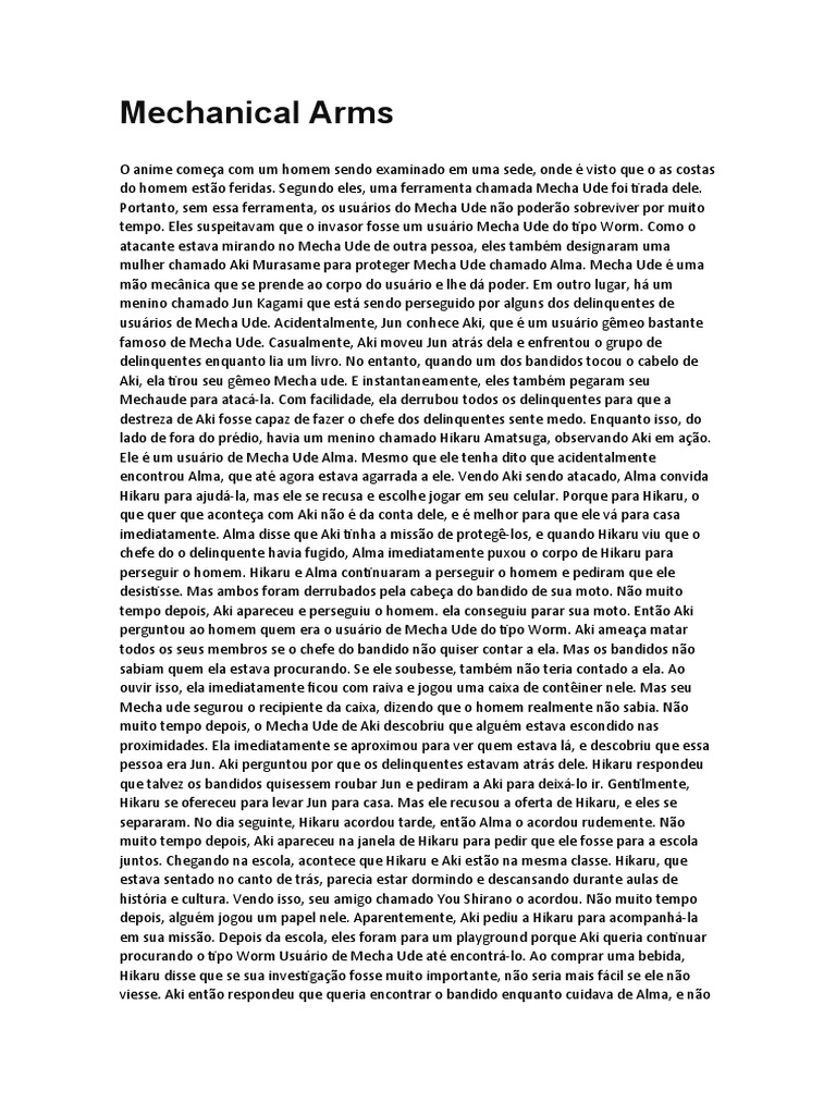 Mechanical Arms | PDF | Alma