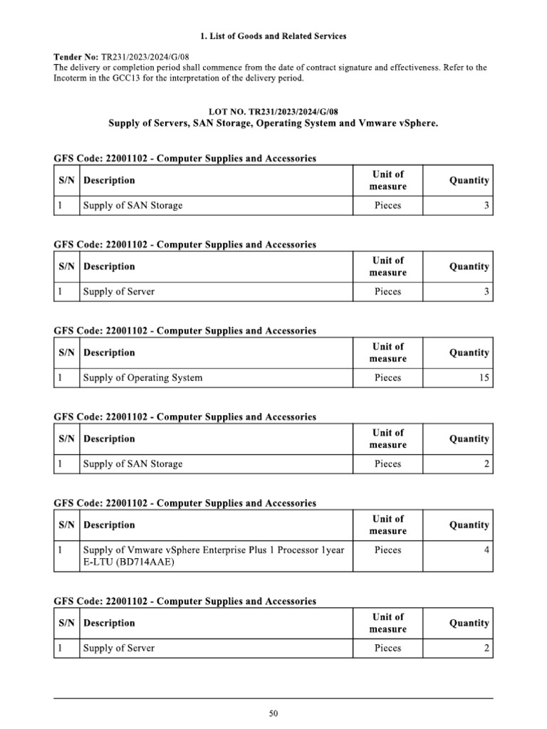 Technical Specification and Requirements - UTT | PDF
