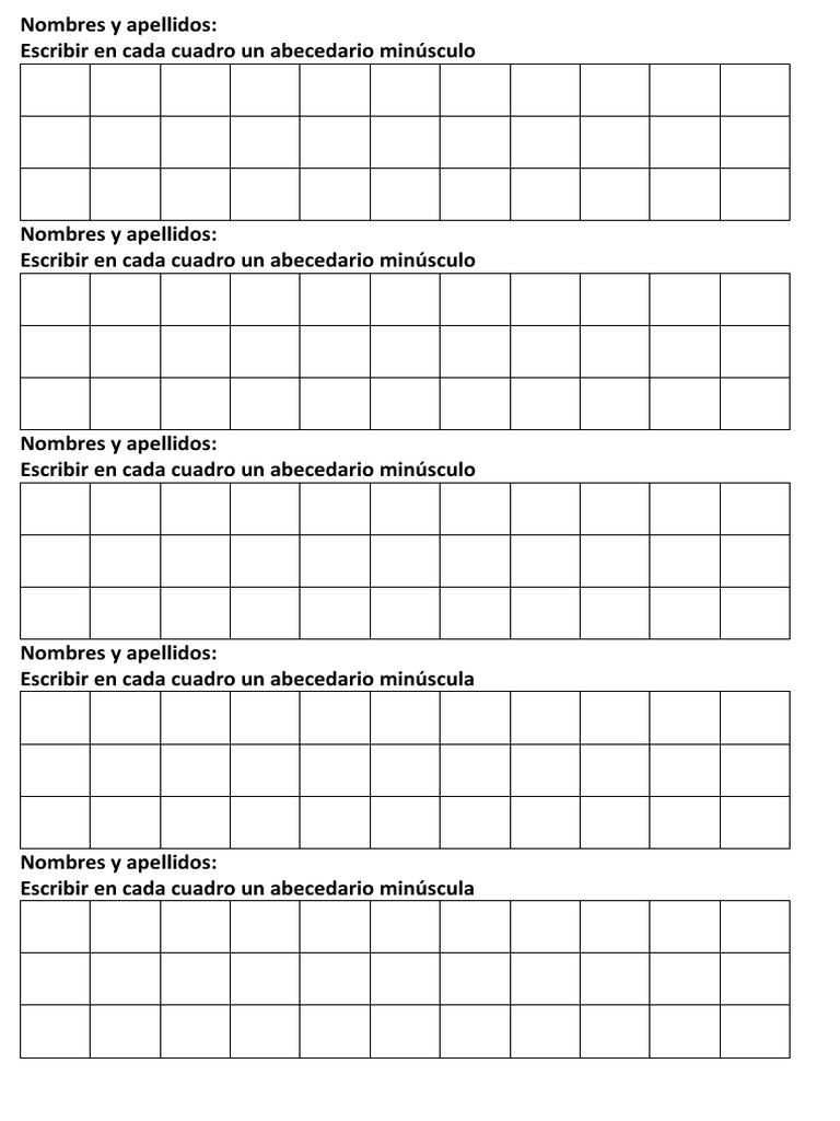 IMPRIMIR Nombres y Apellidos | PDF