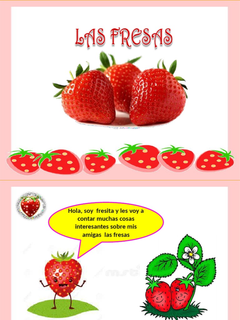 Exposición infantil sobre la fresa | PDF