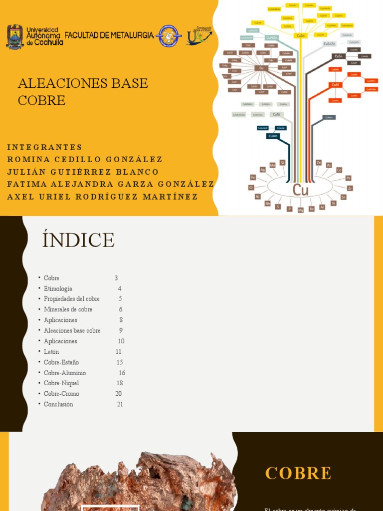 Aleaciones Base Cobre | PDF
