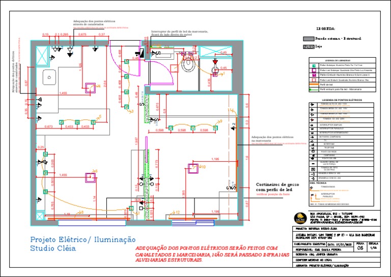 Arq - Exec - 06 - A3 - Projeto Elétrico | PDF