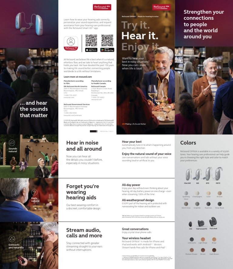 ReSound OMNIA - Patient Brochure | PDF | Hearing Aid | Mobile Computers