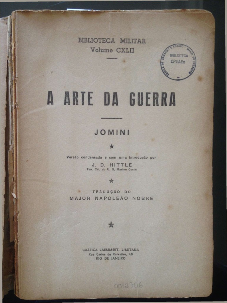 Jomini - A Arte Da Guerra - Cap III | PDF