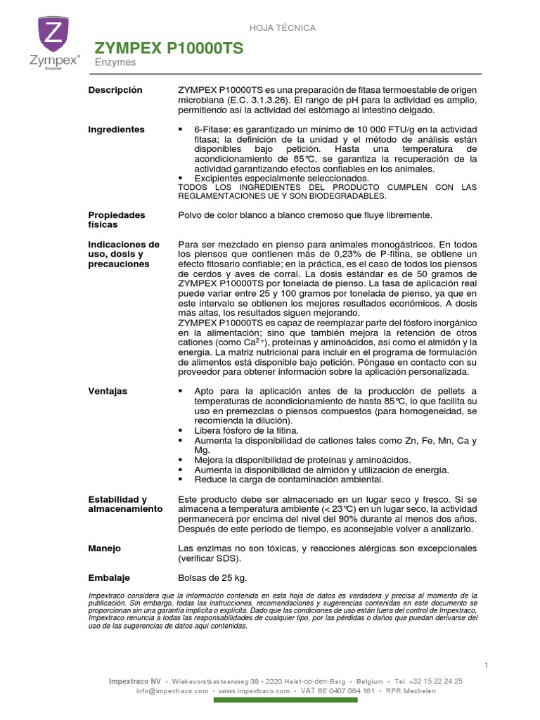 TDS Zympex P10000 TS SPA | PDF | Wellness