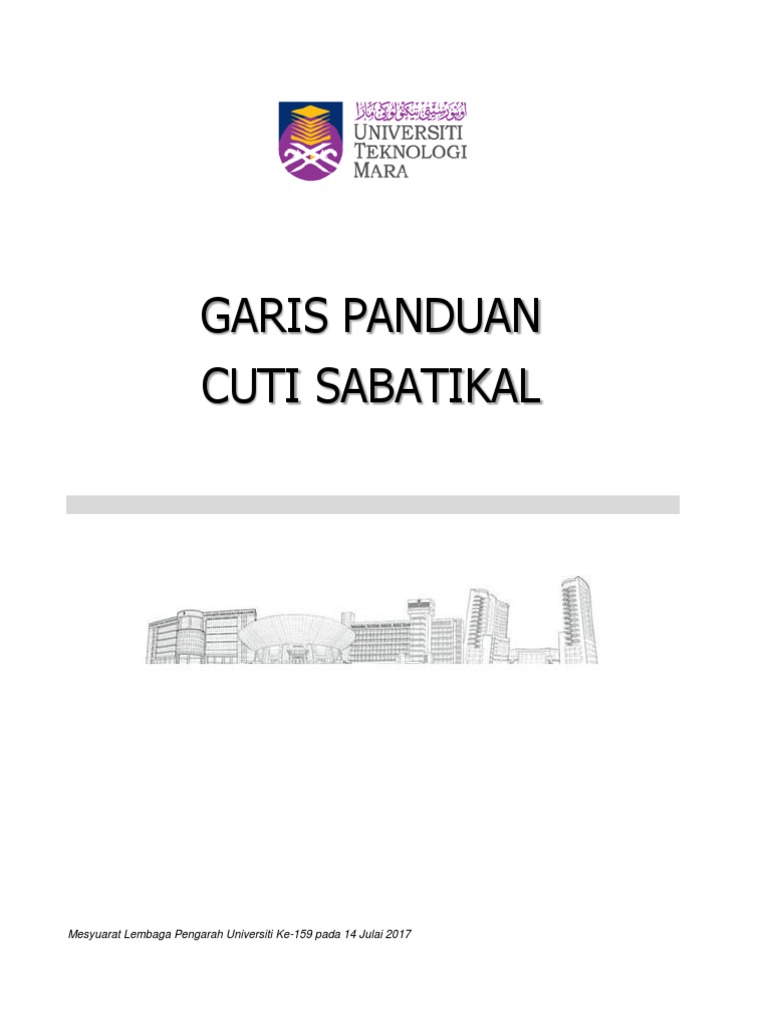 Garis Panduan Cuti Sabatikal | PDF