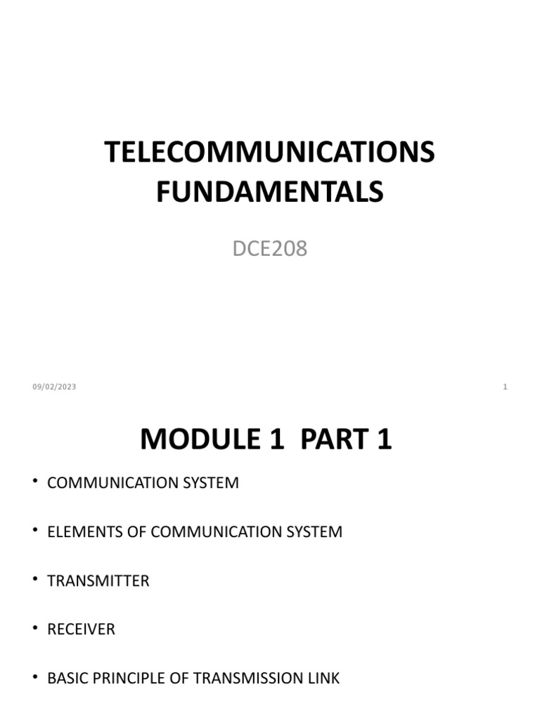 DCE208 | PDF | Modulation | Telecommunications