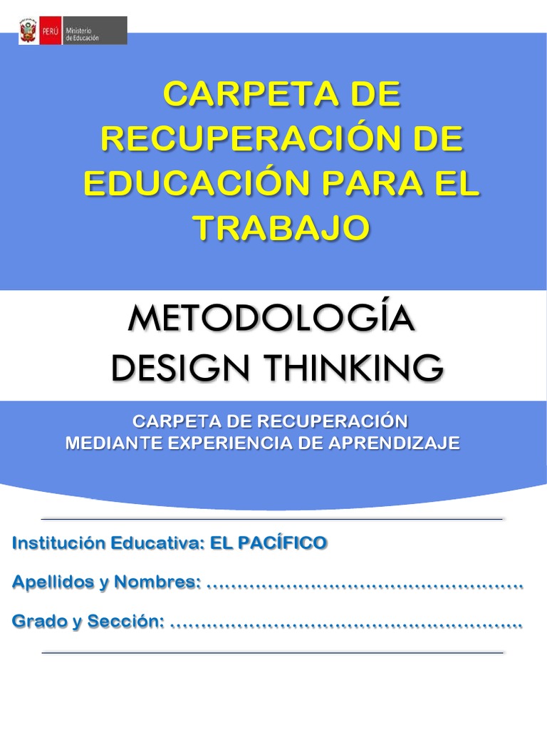 Ejemplo Design Thinking | PDF | Diseño | Experiencia