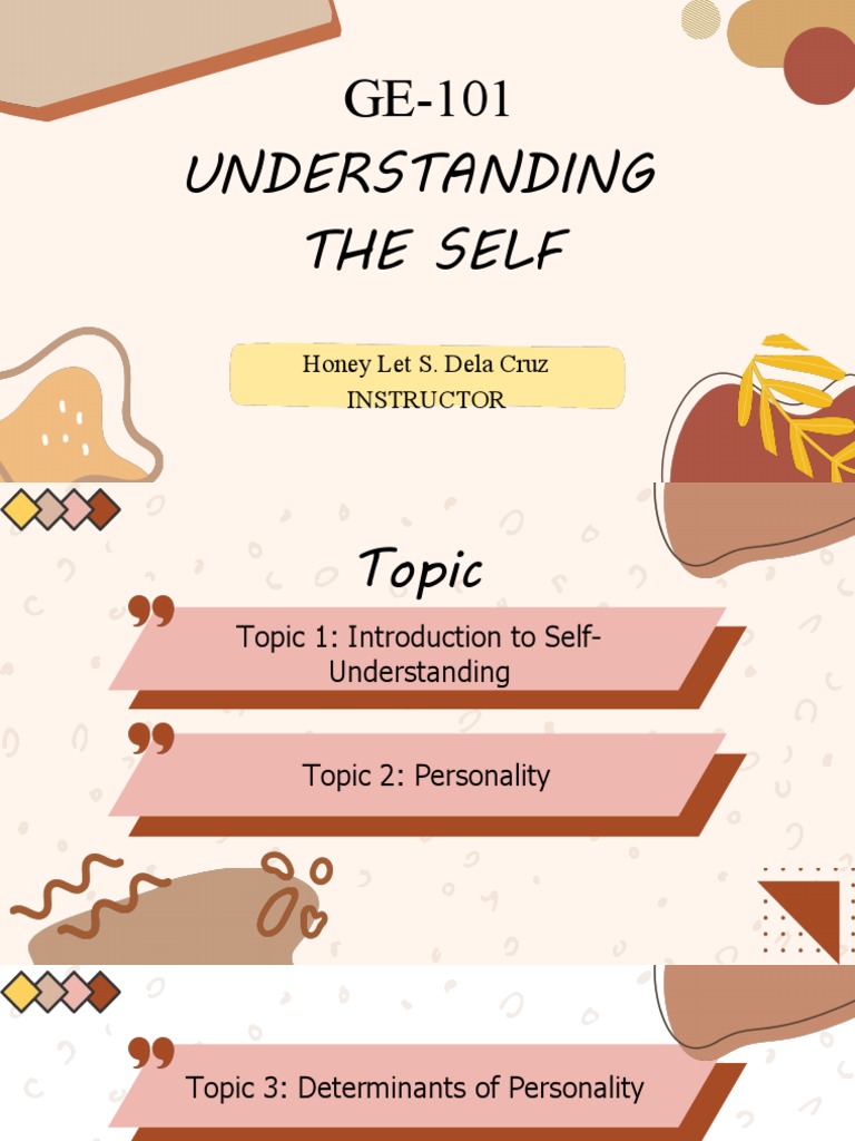 GE 101-Understanding The Self | PDF