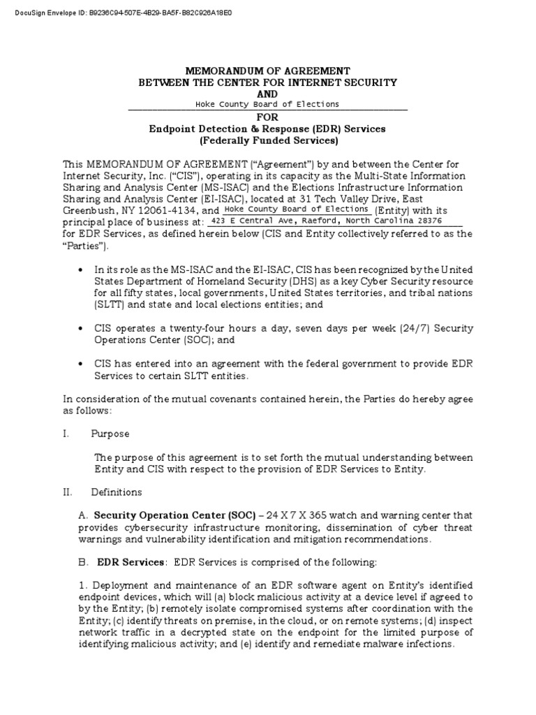 Elections Infrastructure Information Sharing Analysis Contract Pdf