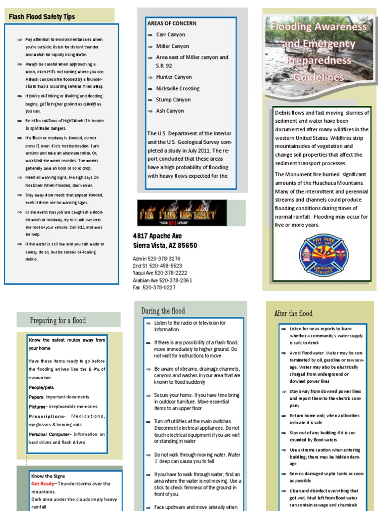 Flood Brochure | Flood | Rain