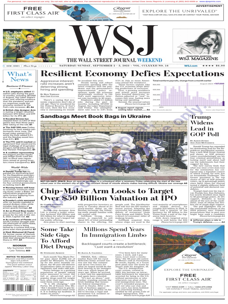 Wallstreetjournal 20230902 TheWallStreetJournal | PDF | The Wall Street ...