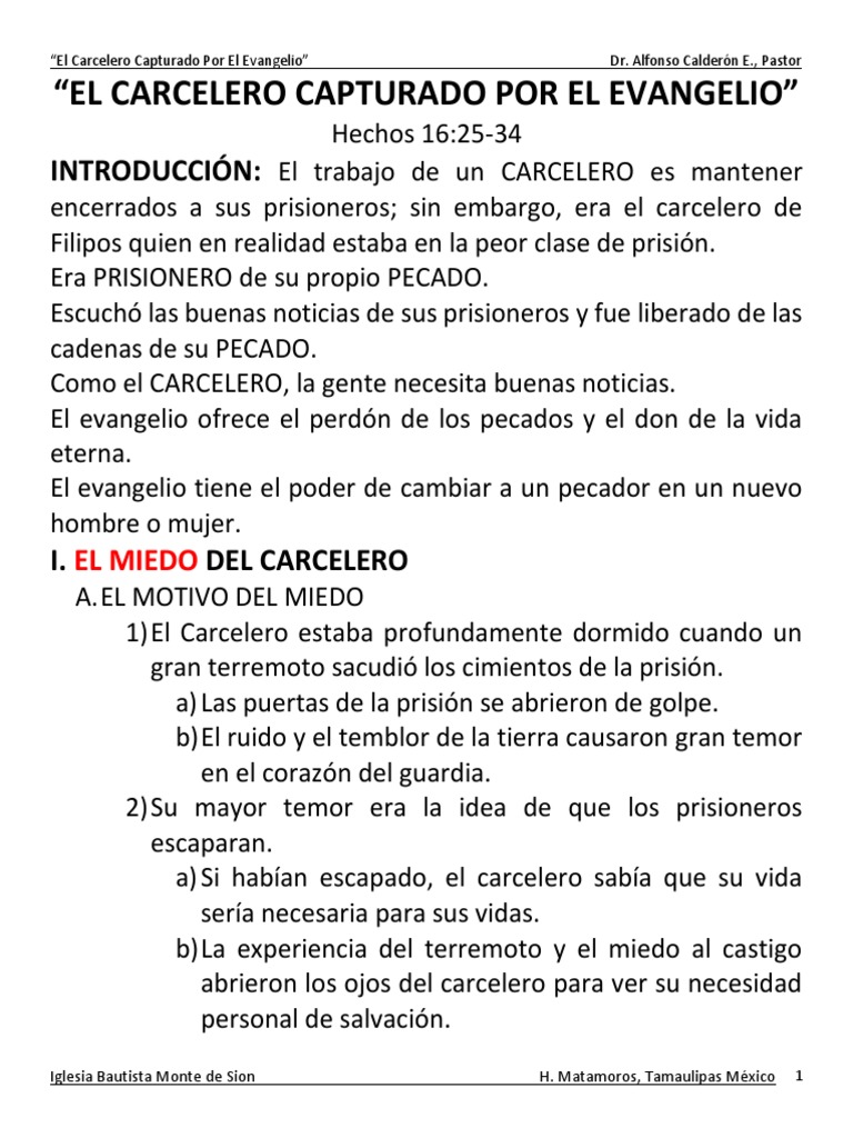 El Carcelero de Filipos y Su Conversión | PDF | Jesús | Pablo el apóstol