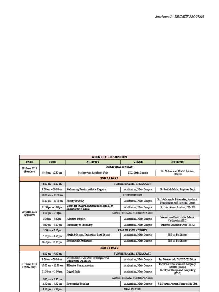 Engagement Tentative | PDF