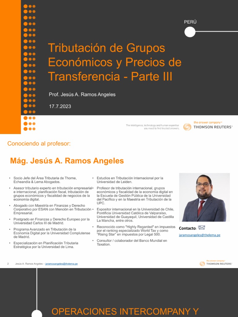 3 Trib Grupos Económicos Y Precios De Transfernecia 17 7 2023 Prot 1 Pdf