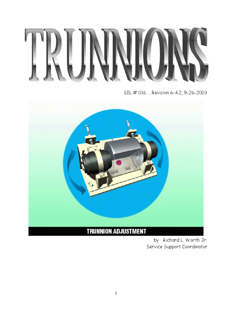 016 Trunnions RLW | PDF